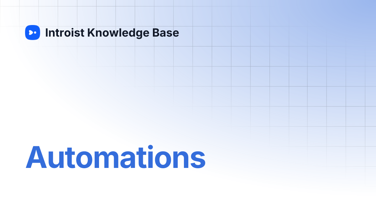 Automations | Knowledge Base
